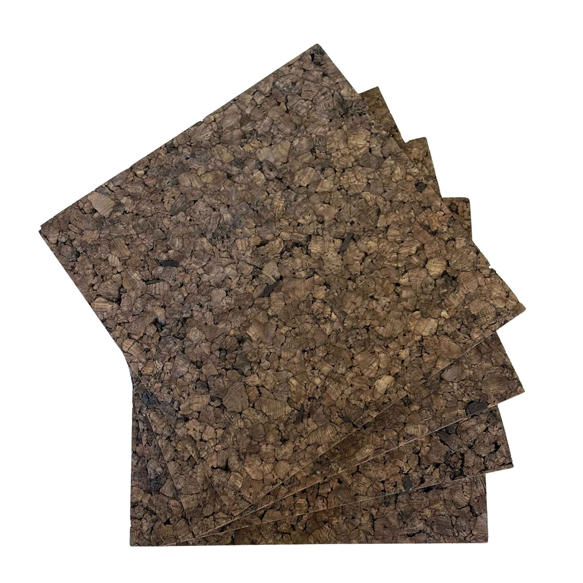 Dark Cork Wall Tiles & Ceiling Squares, Natural Insulation - 4 Pack ...